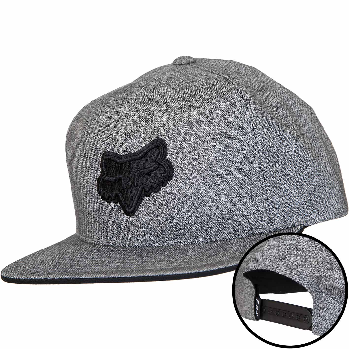 Fox Snapback Cap Legacy heather grau - hier bestellen!