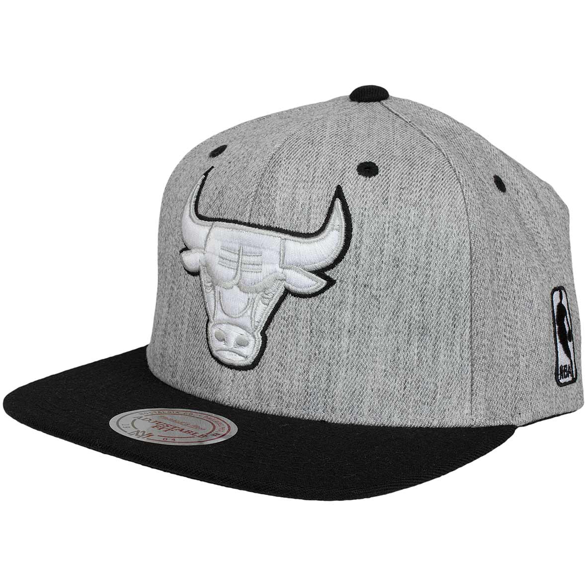 Mitchell & Ness Snapback Cap Flat Peak Chicago Bulls grau/schwarz ...