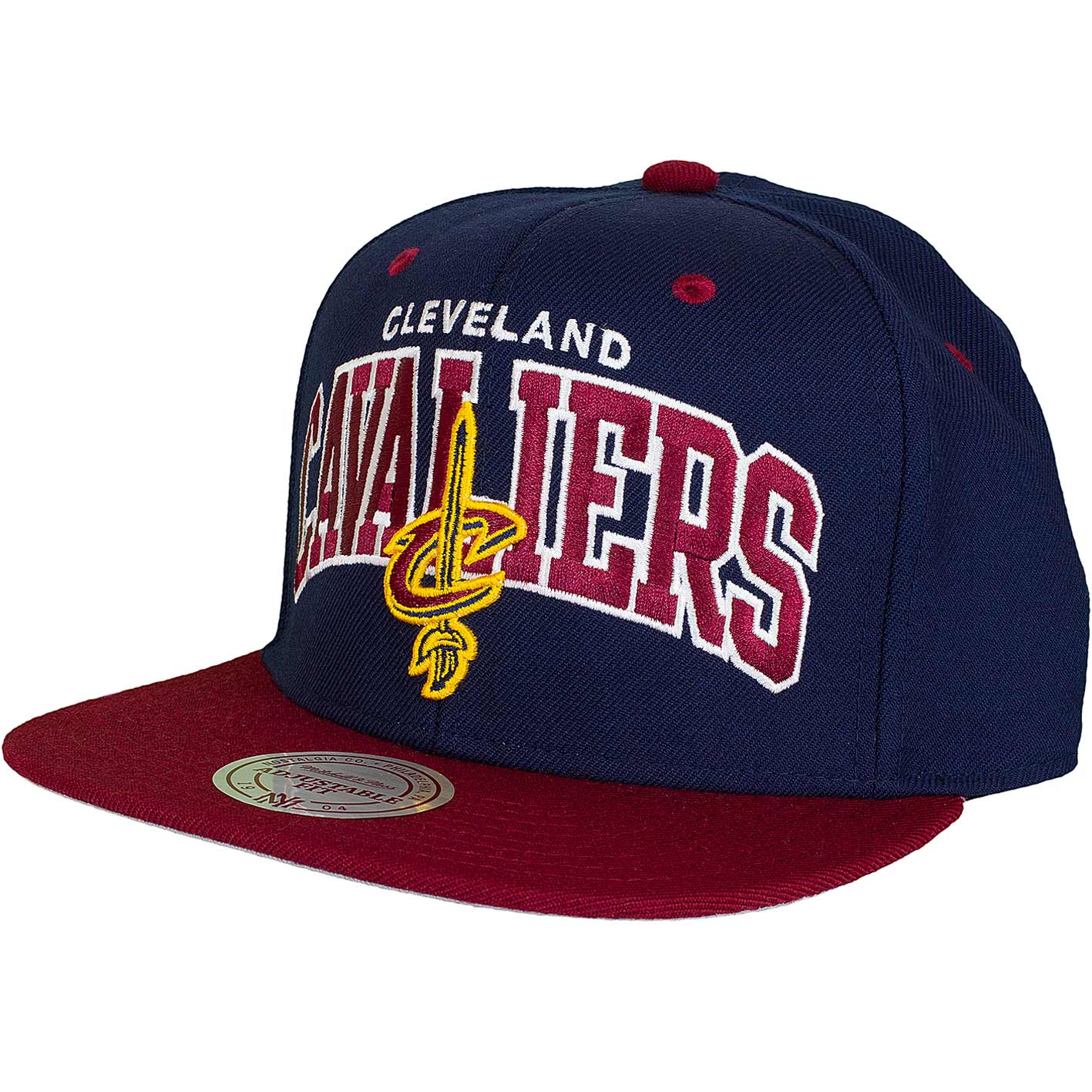 Mitchell & Ness Snapback Cap Team Arch Cleveland Cavaliers navy ...