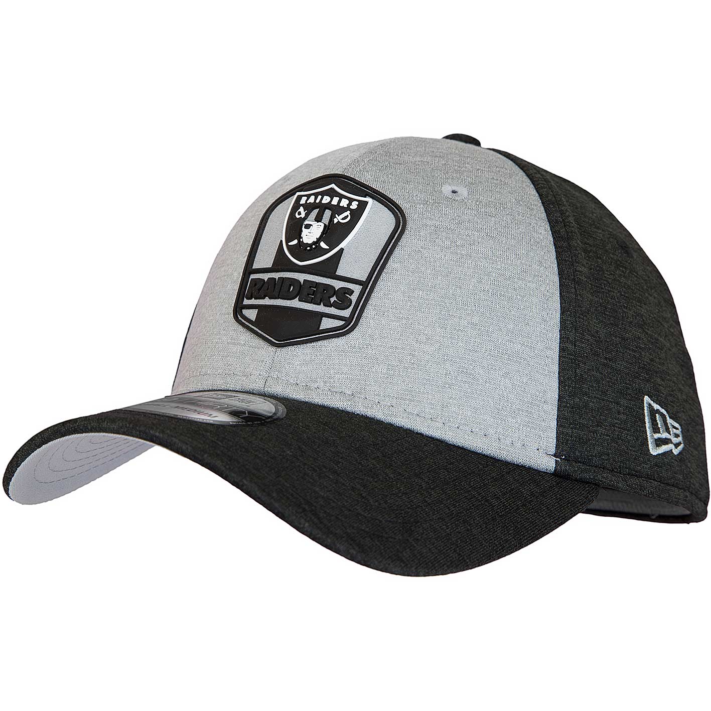 New Era 39Thirty Flexfit Cap OnField Road Oakland Raiders schwarz/grau ...