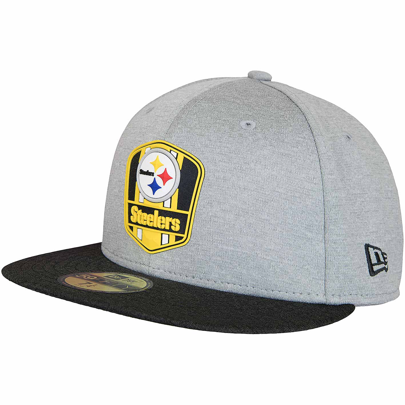 New Era 59Fifty Fitted Cap OnField Road Pittsburgh Steelers grau ...