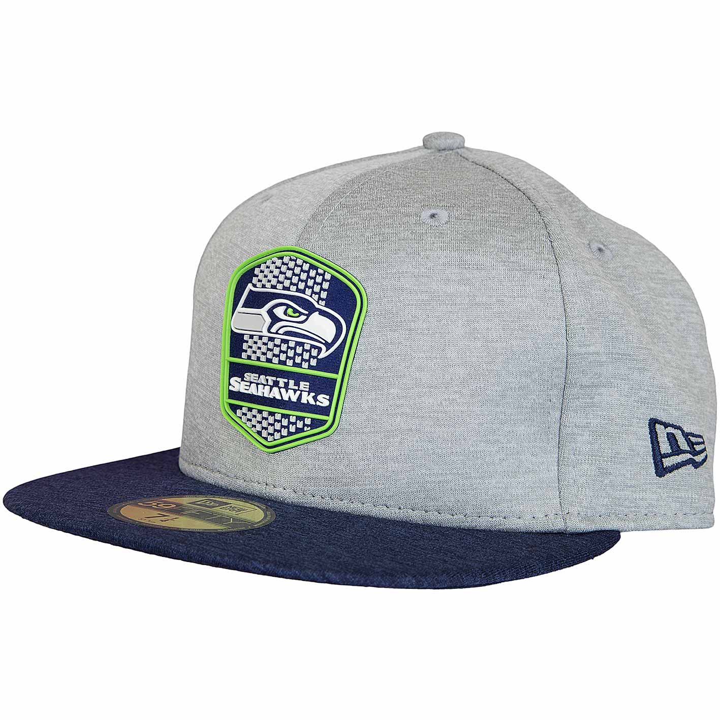 New Era 59Fifty Fitted Cap OnField Road Seattle Seahawks grau ...