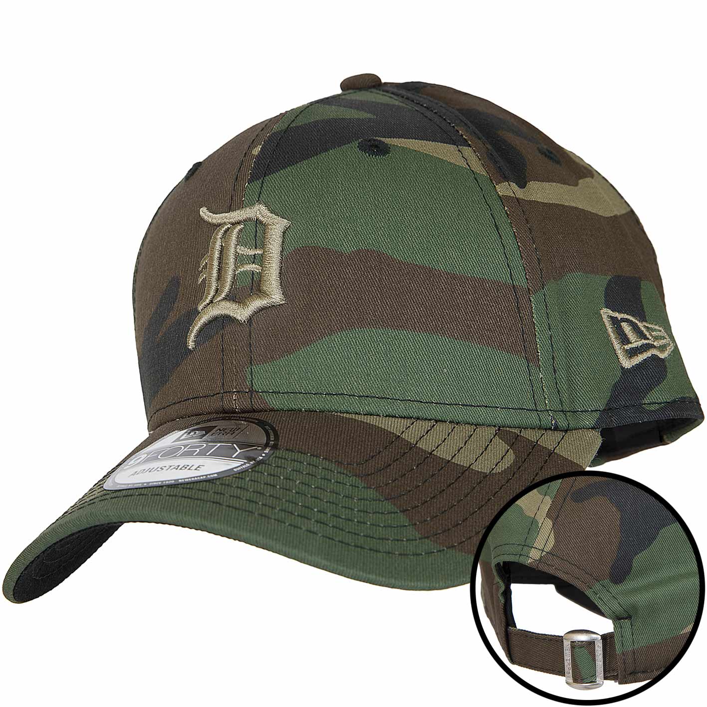 New Era 9Forty Snapback Cap Camo Essential Detroit Tigers camouflage ...