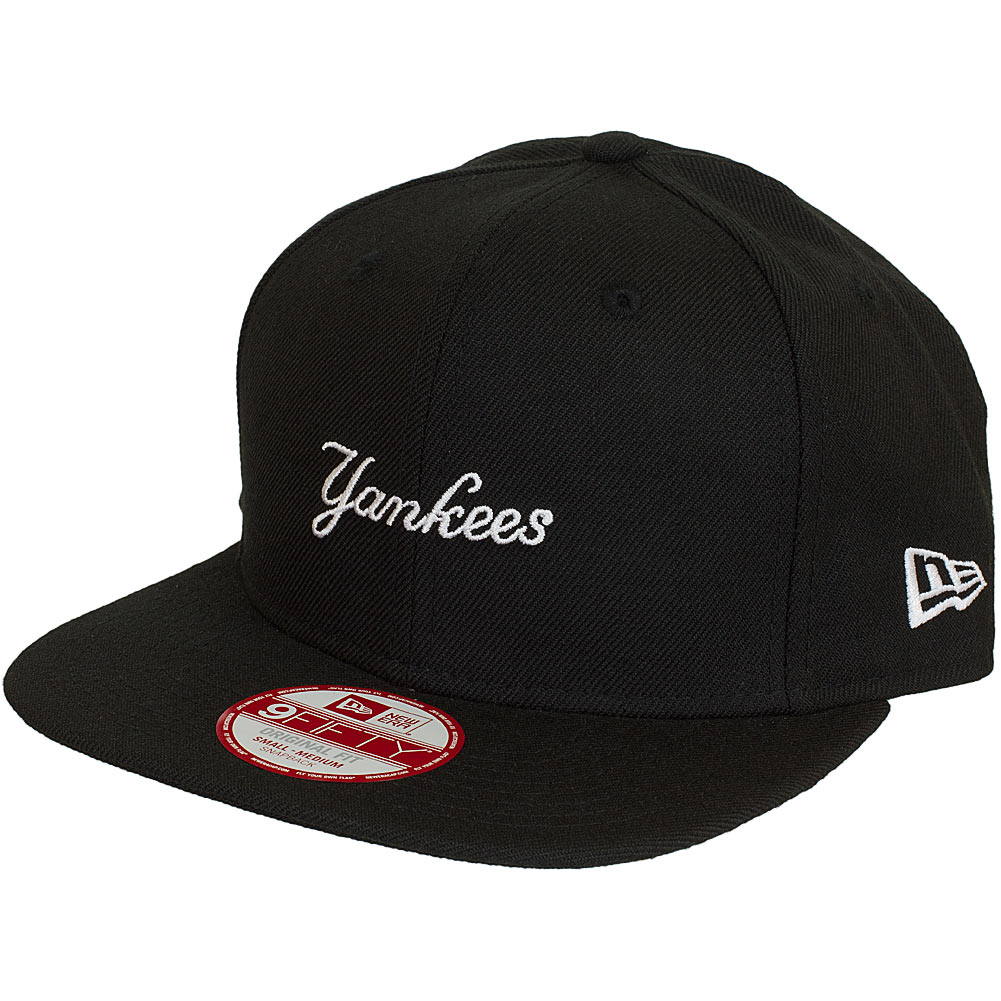 New Era 9Fifty Snapback Cap 950 MLB Wordmark NY Yankees schwarz/weiß ...