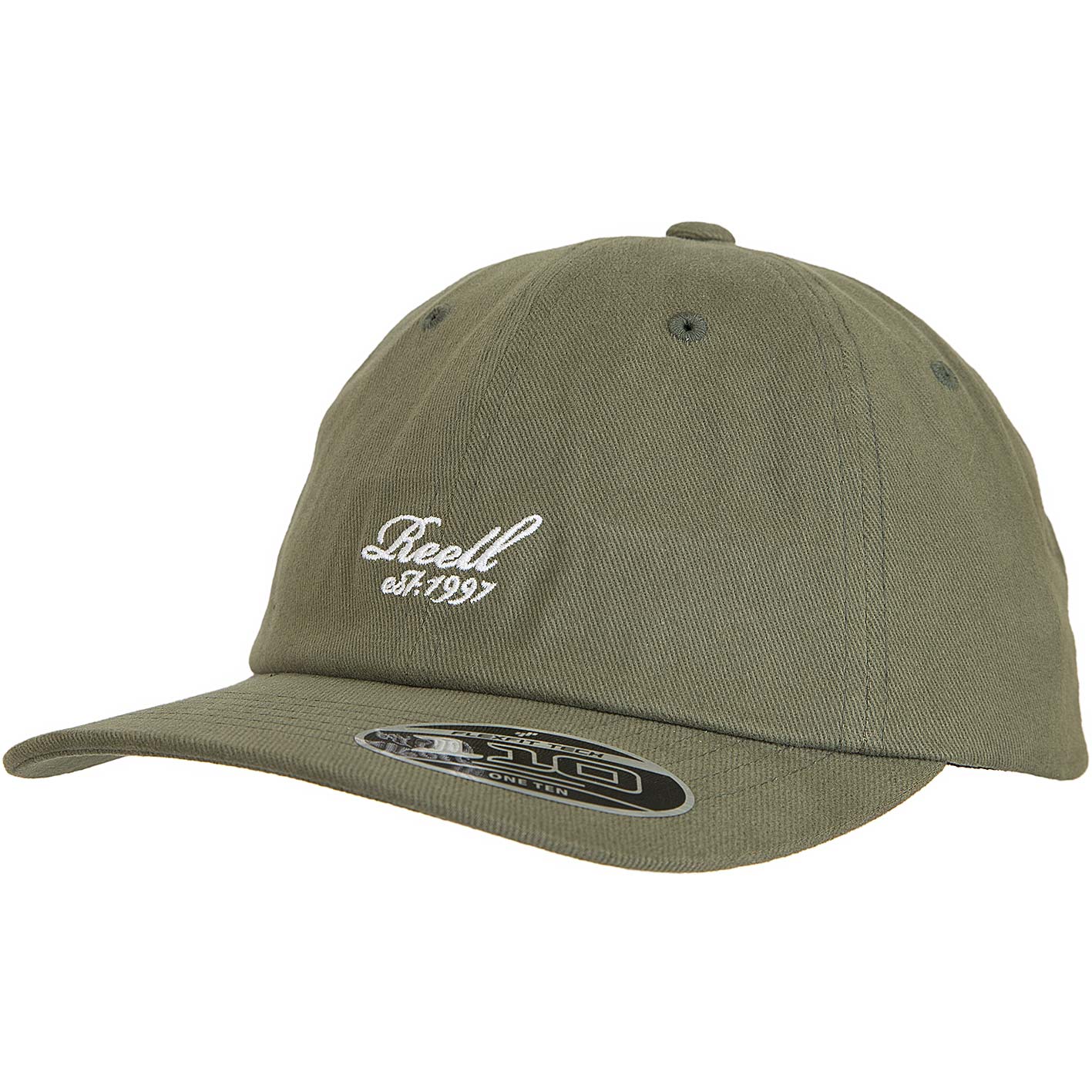 Reell Flexfit Cap Script oliv - hier bestellen!