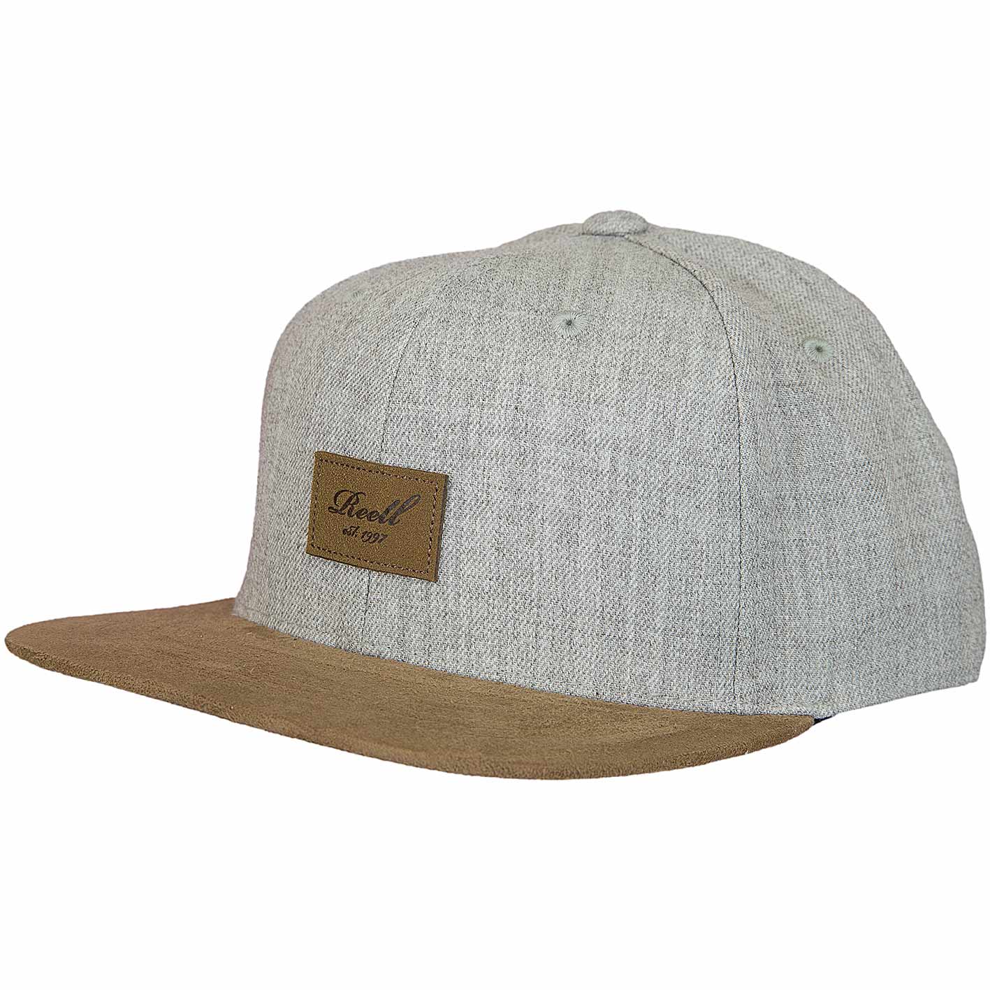 Reell Snapback Cap Suede heather light grey - hier bestellen!