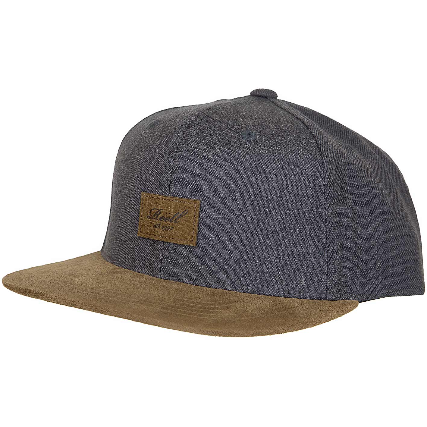 Reell Snapback Cap Suede heather charcoal - hier bestellen!