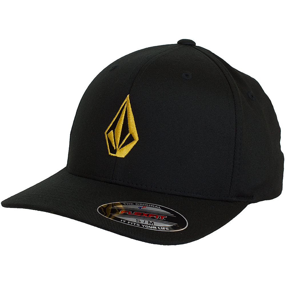 Volcom Flexfit Cap Full Stone schwarz/gold - hier bestellen!