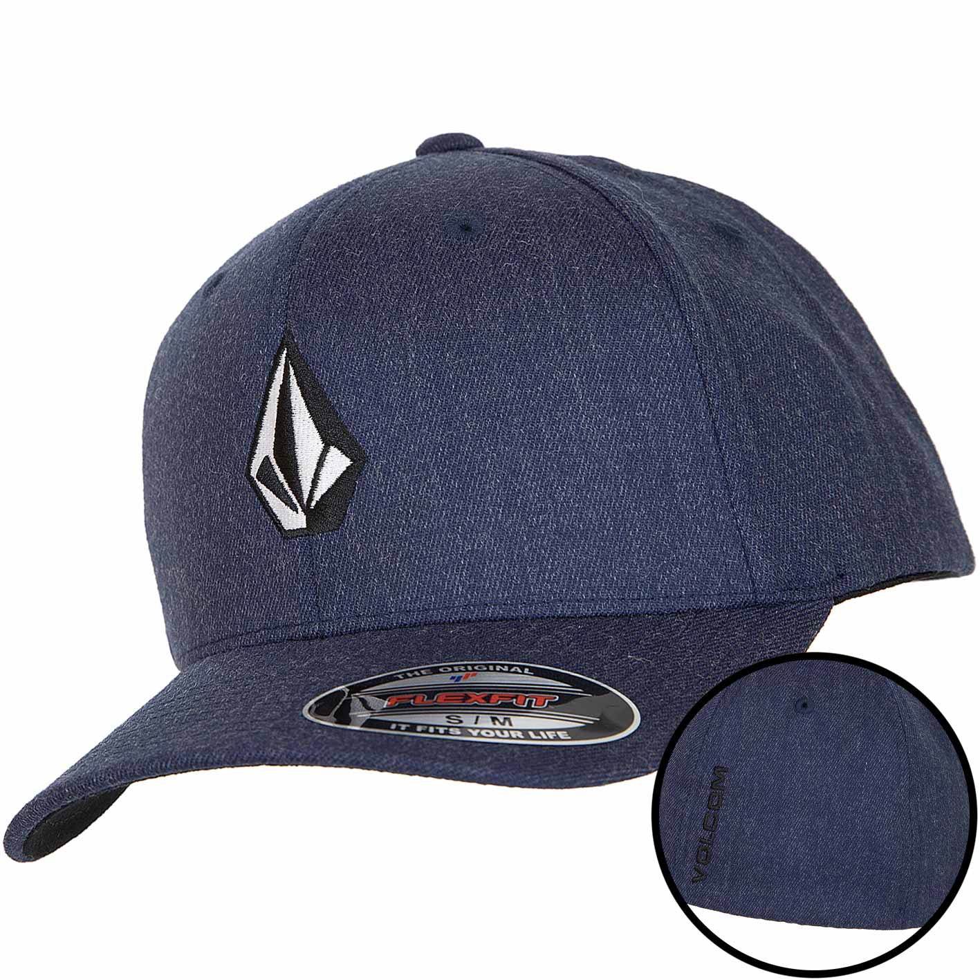 Volcom Flexfit Cap Full Stone navy heather - hier bestellen!