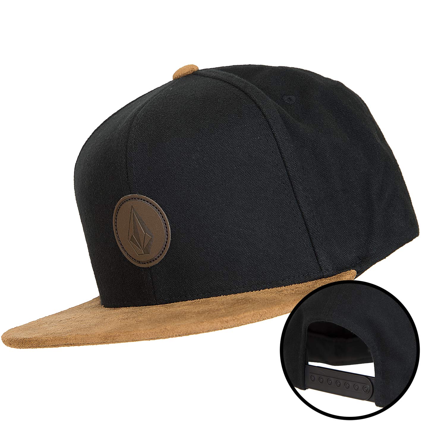 Volcom Snapback Cap Quarter Fabric schwarz/braun - hier bestellen!