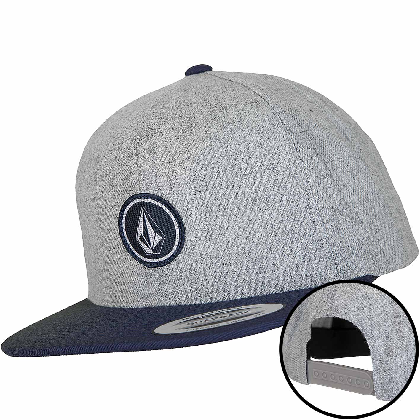 Volcom Snapback Cap Quarter Twill med. grey - hier bestellen!