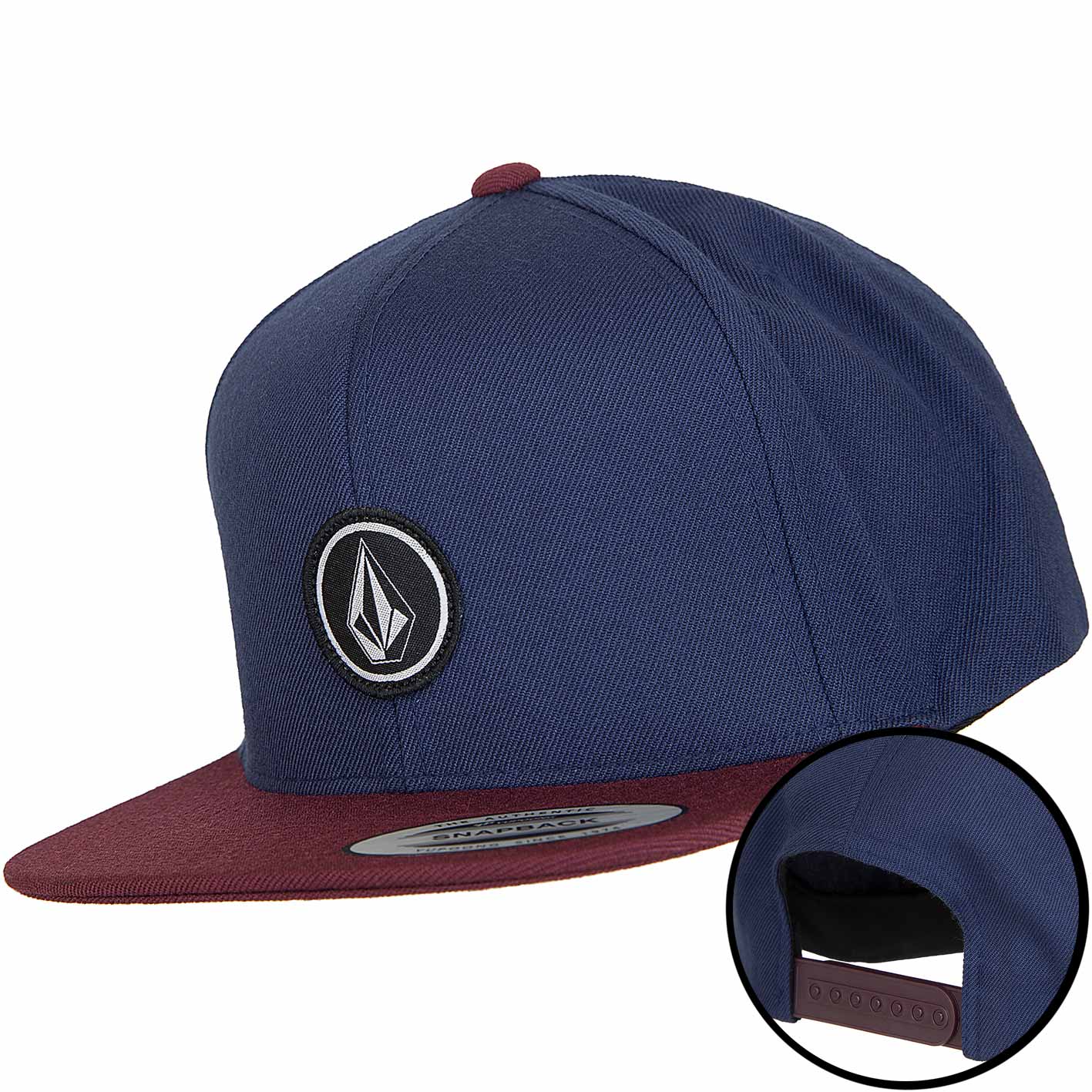 Volcom Cap Quarter Twill blau/weinrot - hier bestellen!