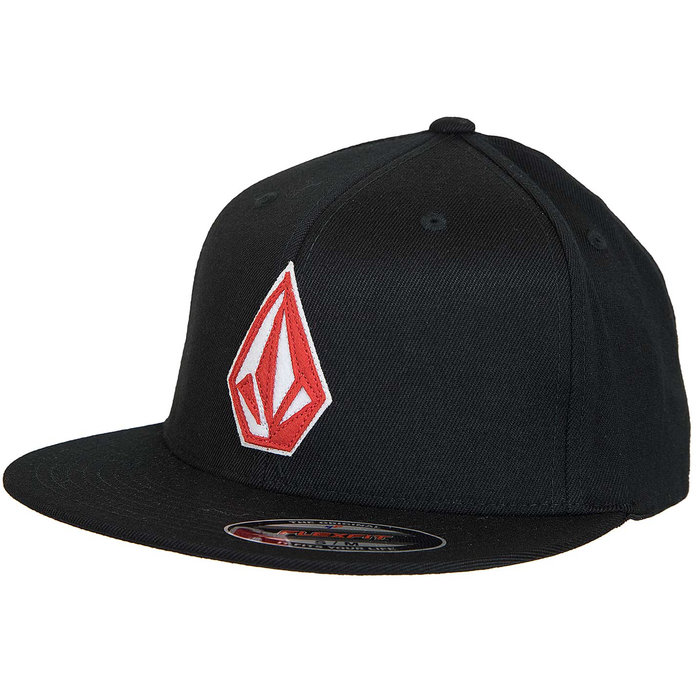 Volcom Flexfit Cap Stone Stack schwarz/rot - hier bestellen!