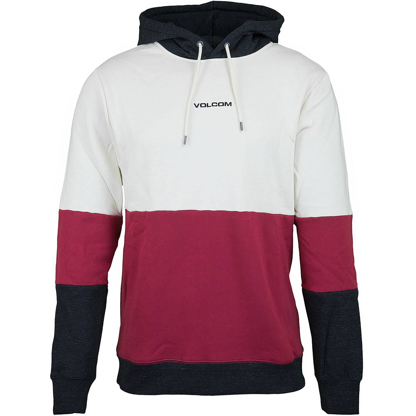 Volcom Hoody Single Stone Div weiß/rot/schwarz - hier bestellen!