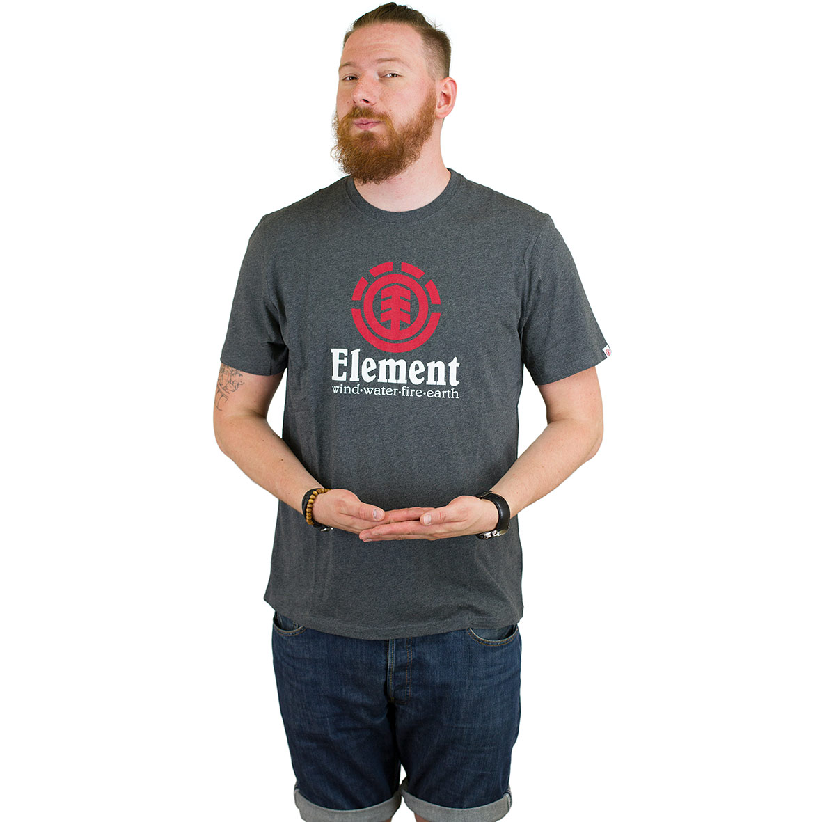 Element T-Shirt Vertical dunkelgrau - hier bestellen!