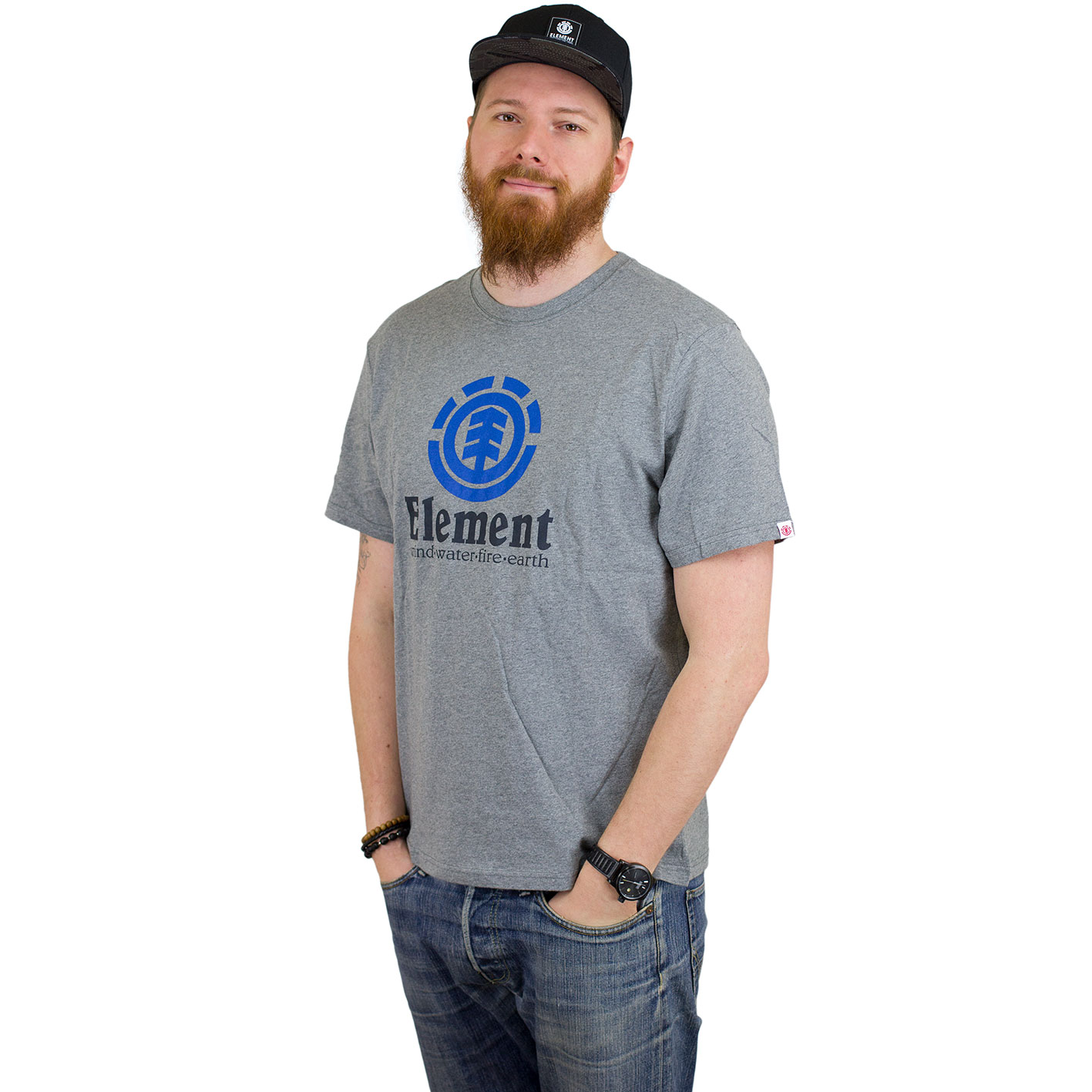Element T-Shirt Vertical grau - hier bestellen!