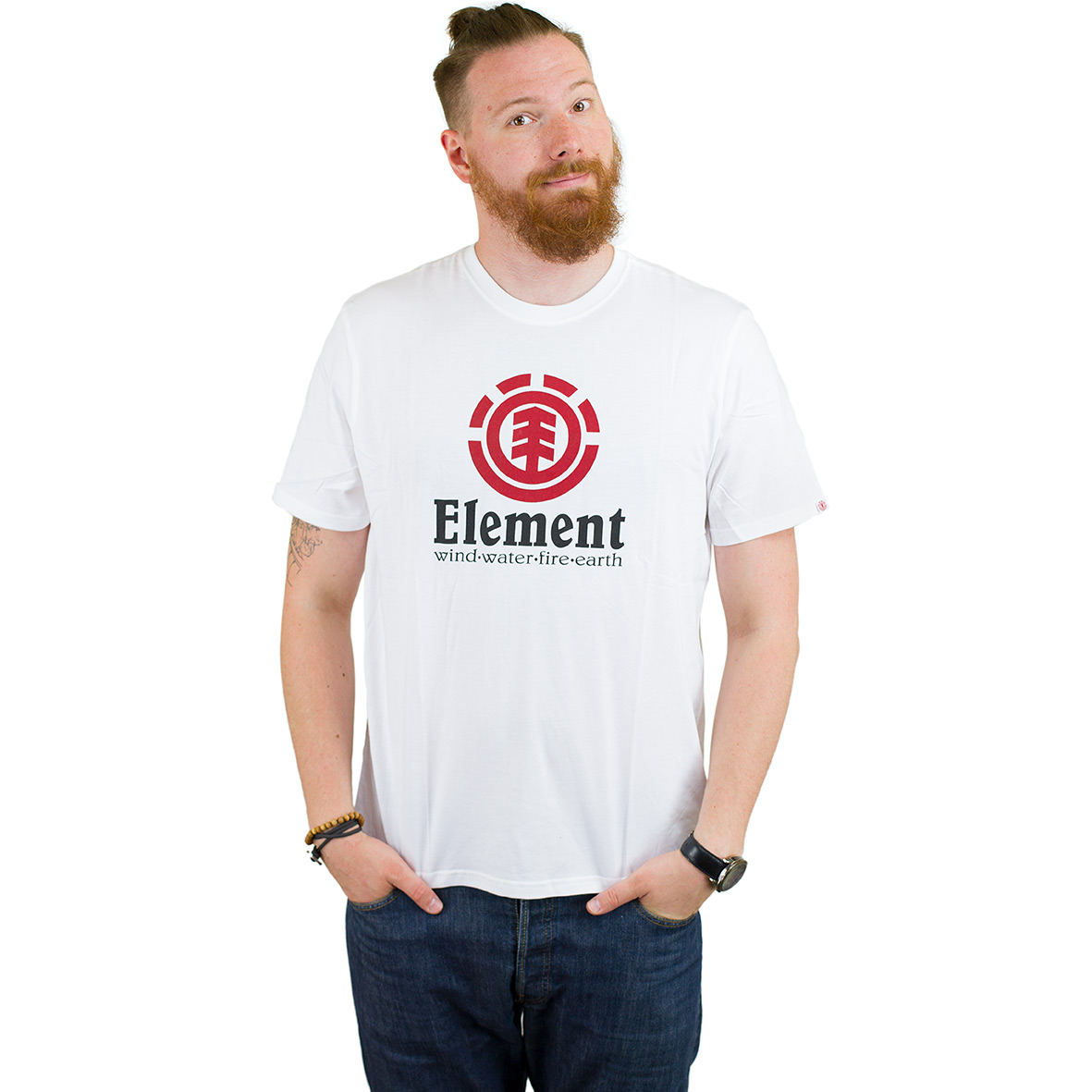 Element T-Shirt Vertical weiß - hier bestellen!