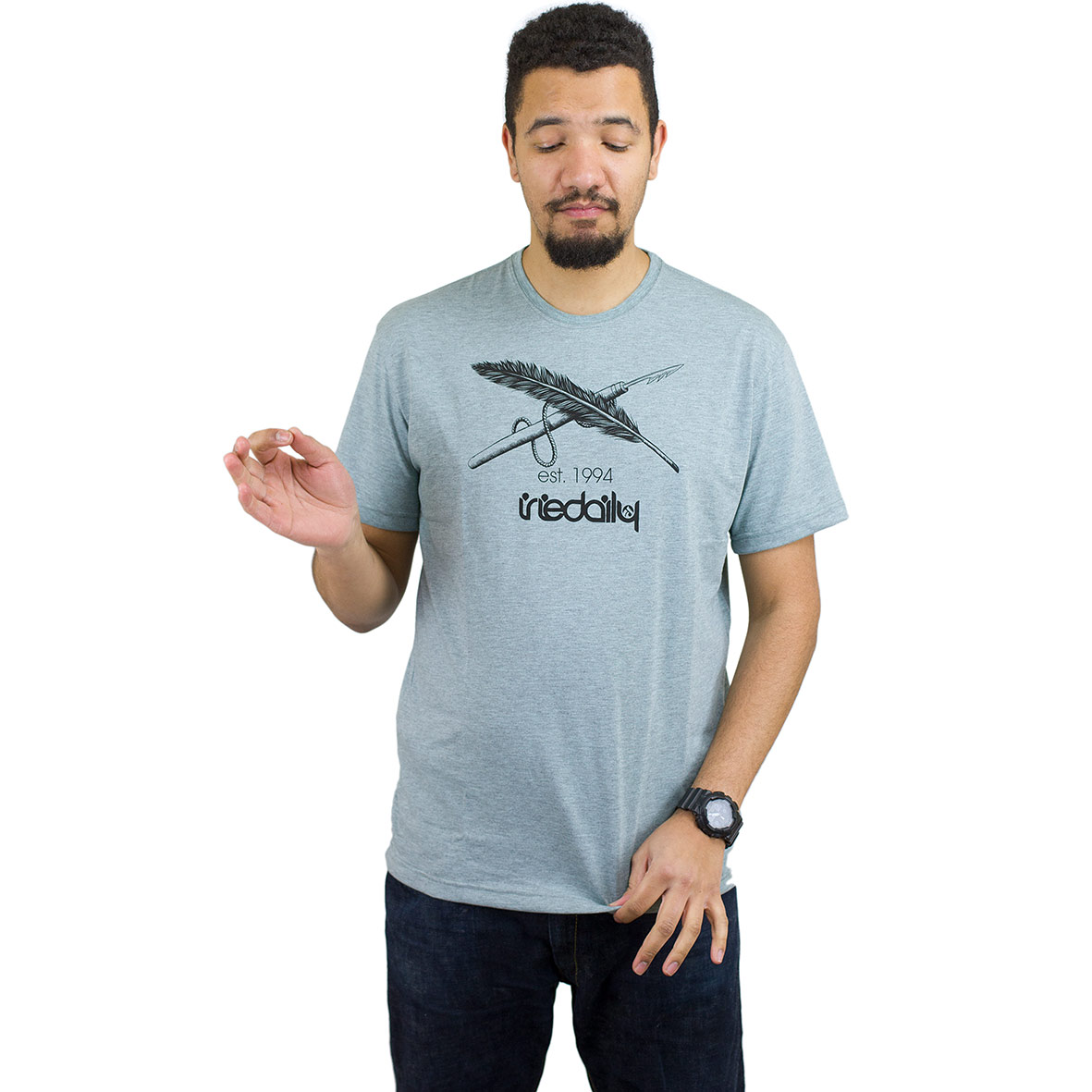 Iriedaily T-Shirt Harpoon Flag mintgrau - hier bestellen!