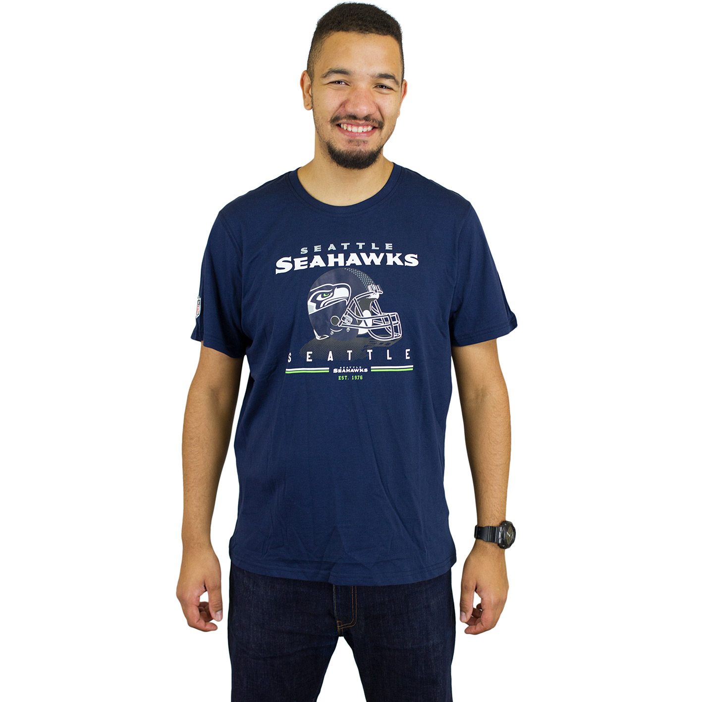New Era T-Shirt NFL Fan Pack Seattle Seahawks dunkelblau - hier bestellen!