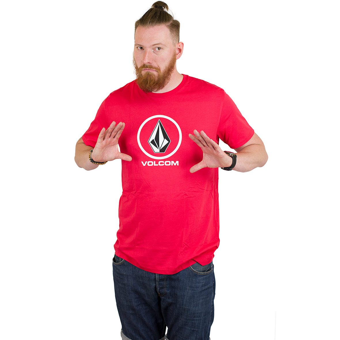Volcom T-Shirt Circle Stone true red - hier bestellen!