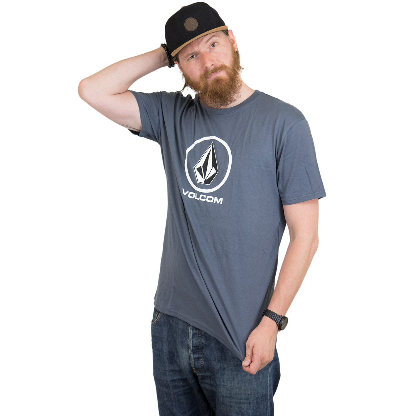 Volcom T-Shirt Crisp Stone midnight blue - hier bestellen!