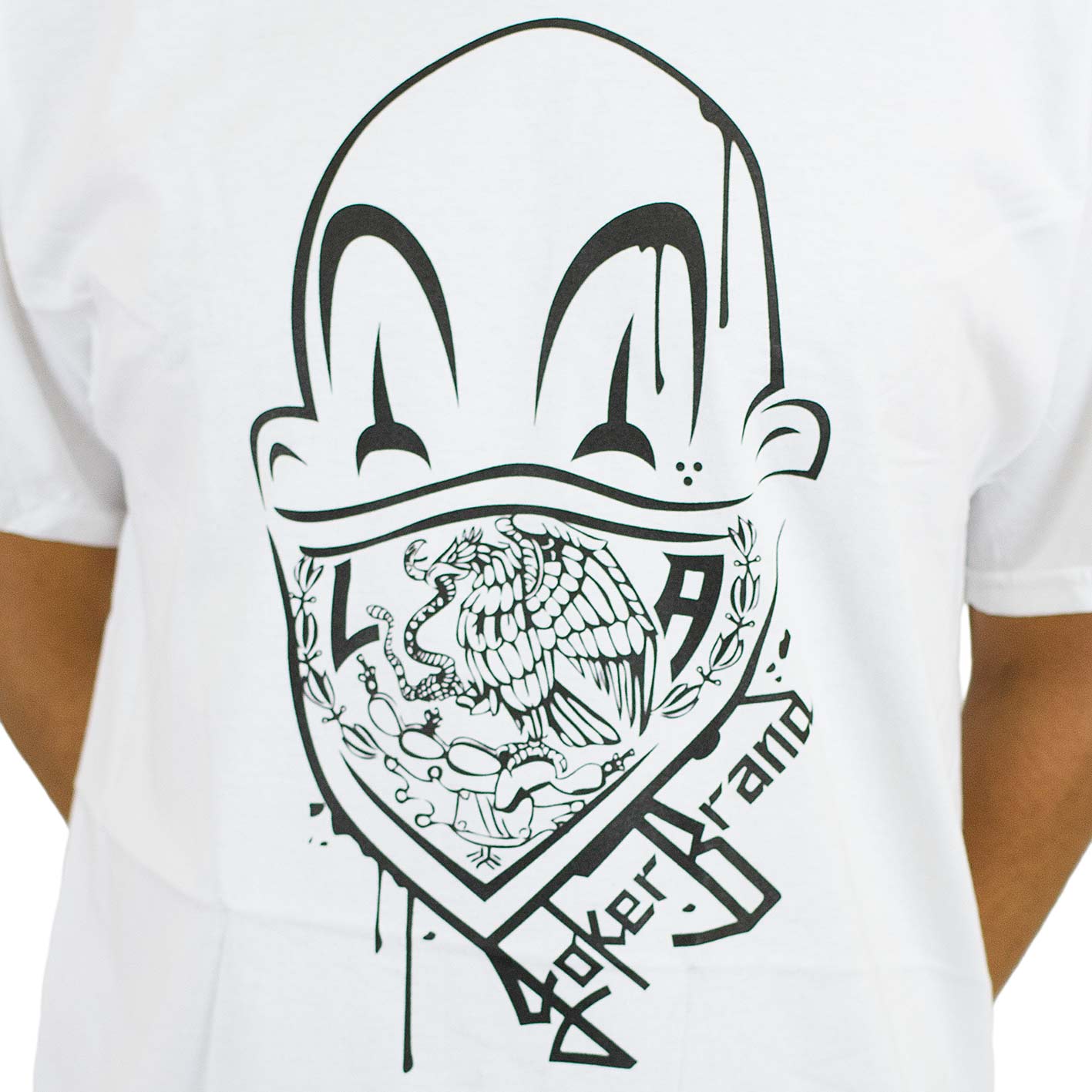 Joker Brand T-Shirt Clown Brand weiß/schwarz - hier bestellen!