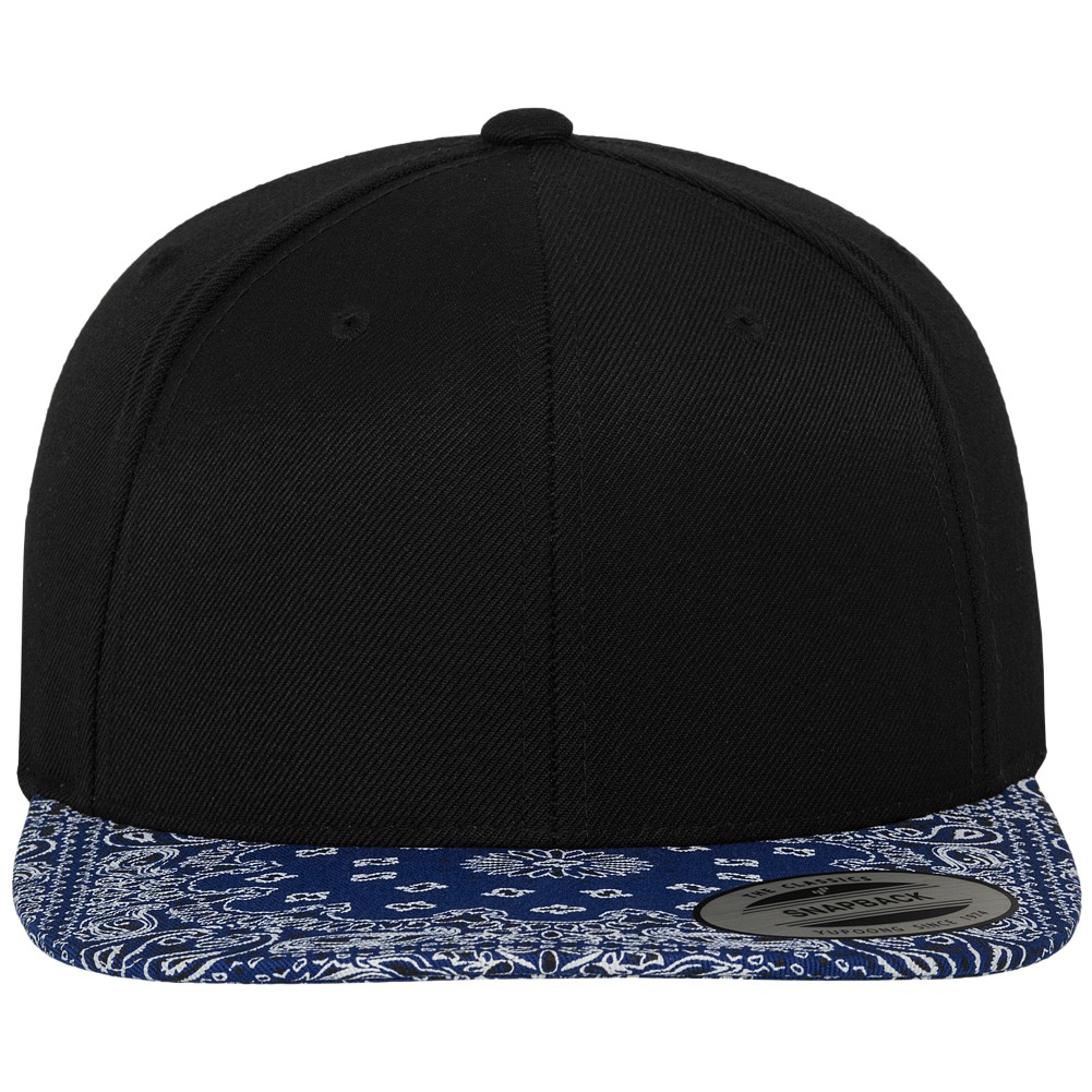 Bandana Snapback Cap black/blue - hier bestellen!