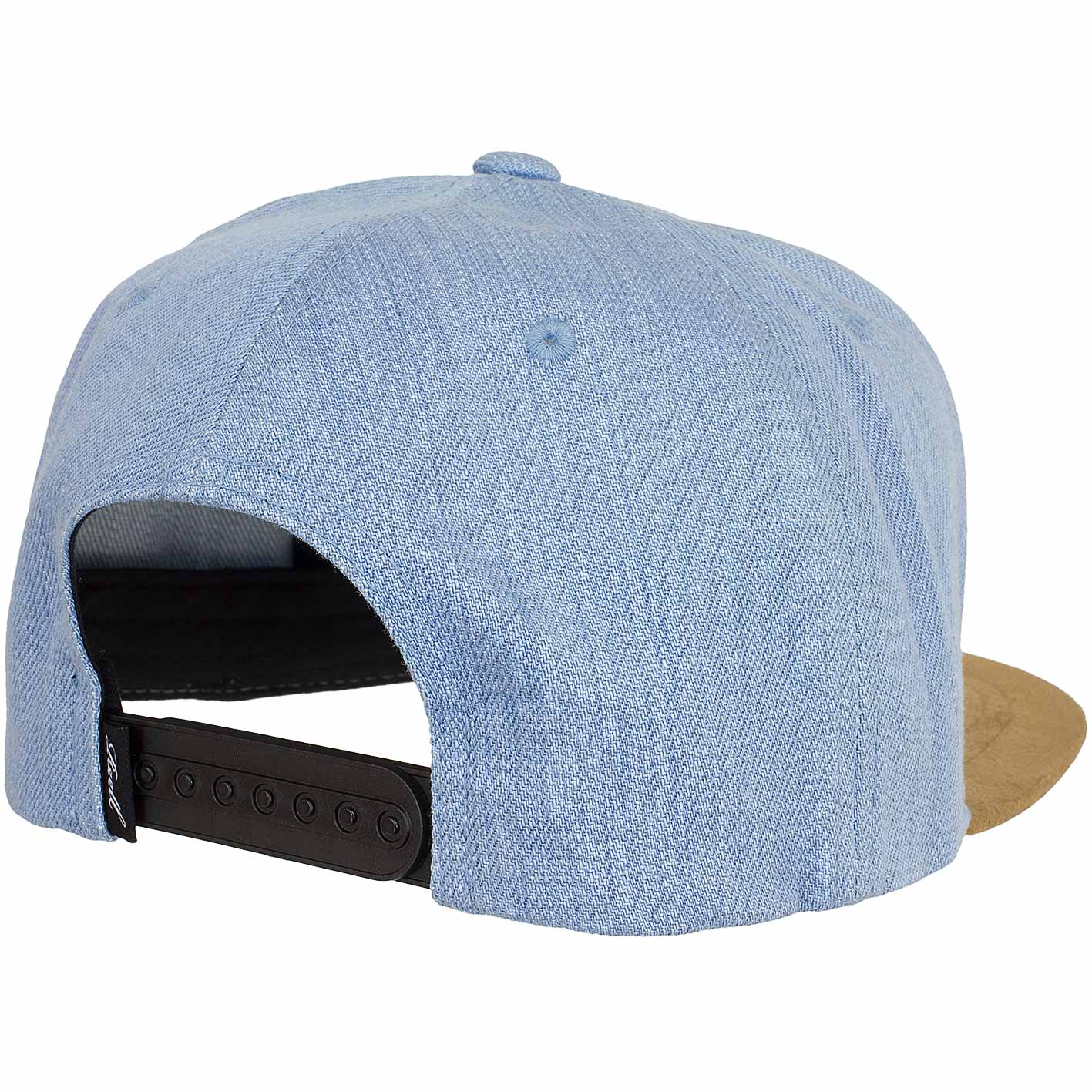 Reell Snapback Cap Suede light denim - hier bestellen!