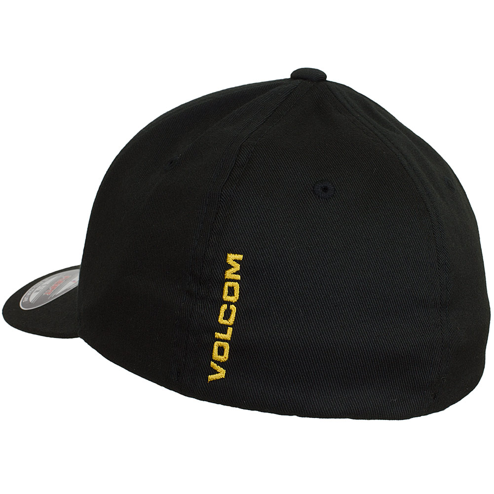 Volcom Flexfit Cap Full Stone schwarz/gold - hier bestellen!