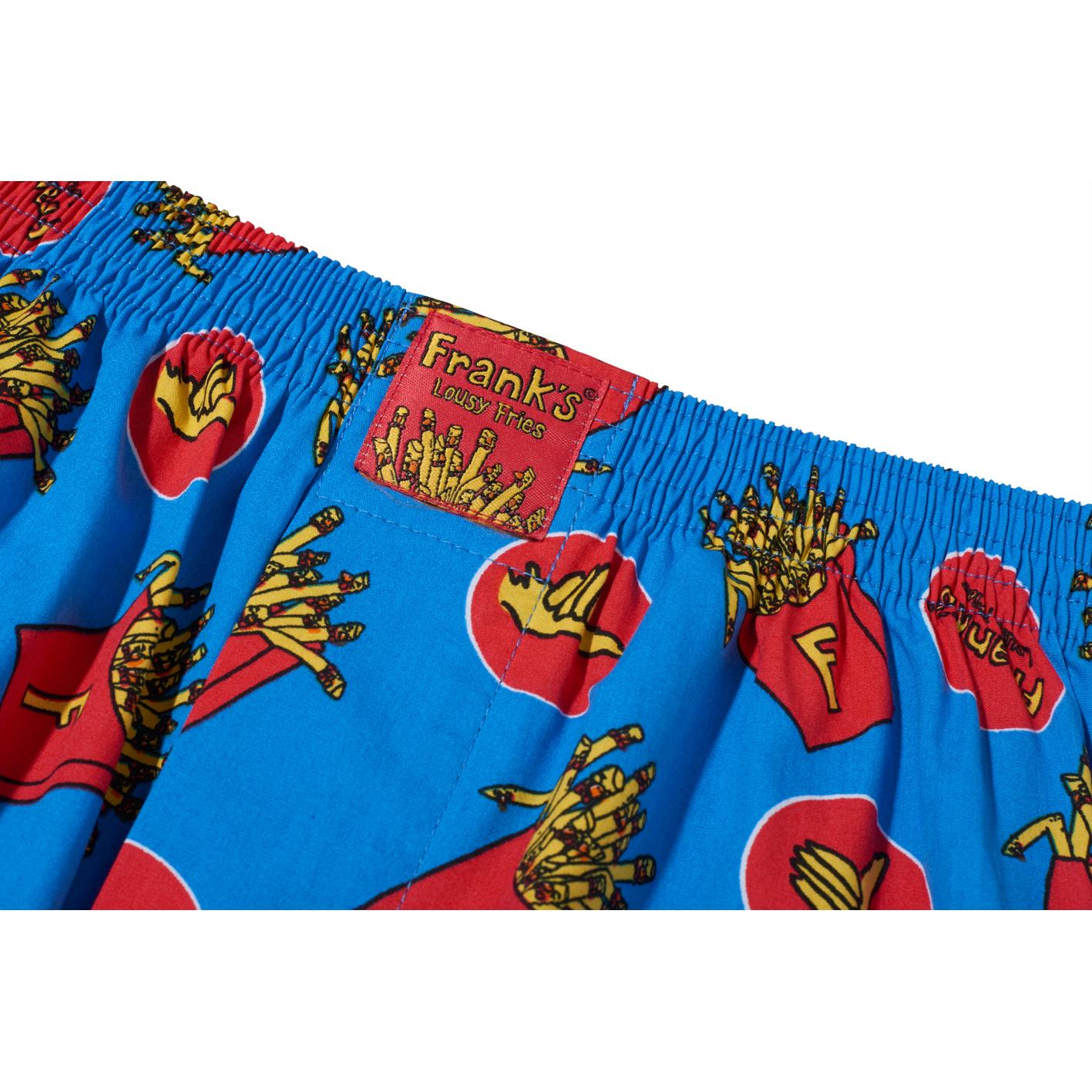Lousy Livin Boxershorts Frank Fries blau - hier bestellen!