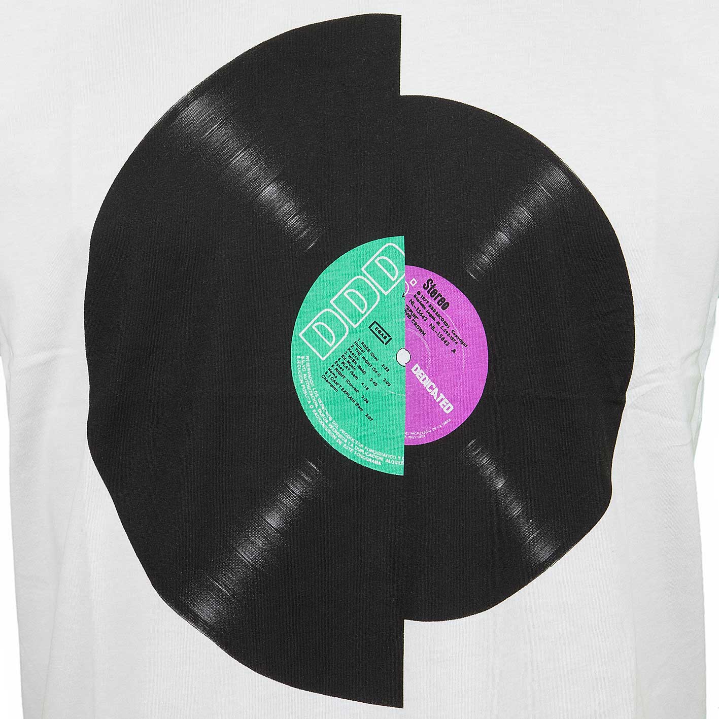 Dedicated T-Shirt Record Split weiß - hier bestellen!