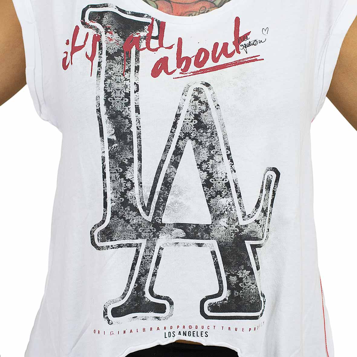 Trueprodigy Top All About LA weiß - hier bestellen!