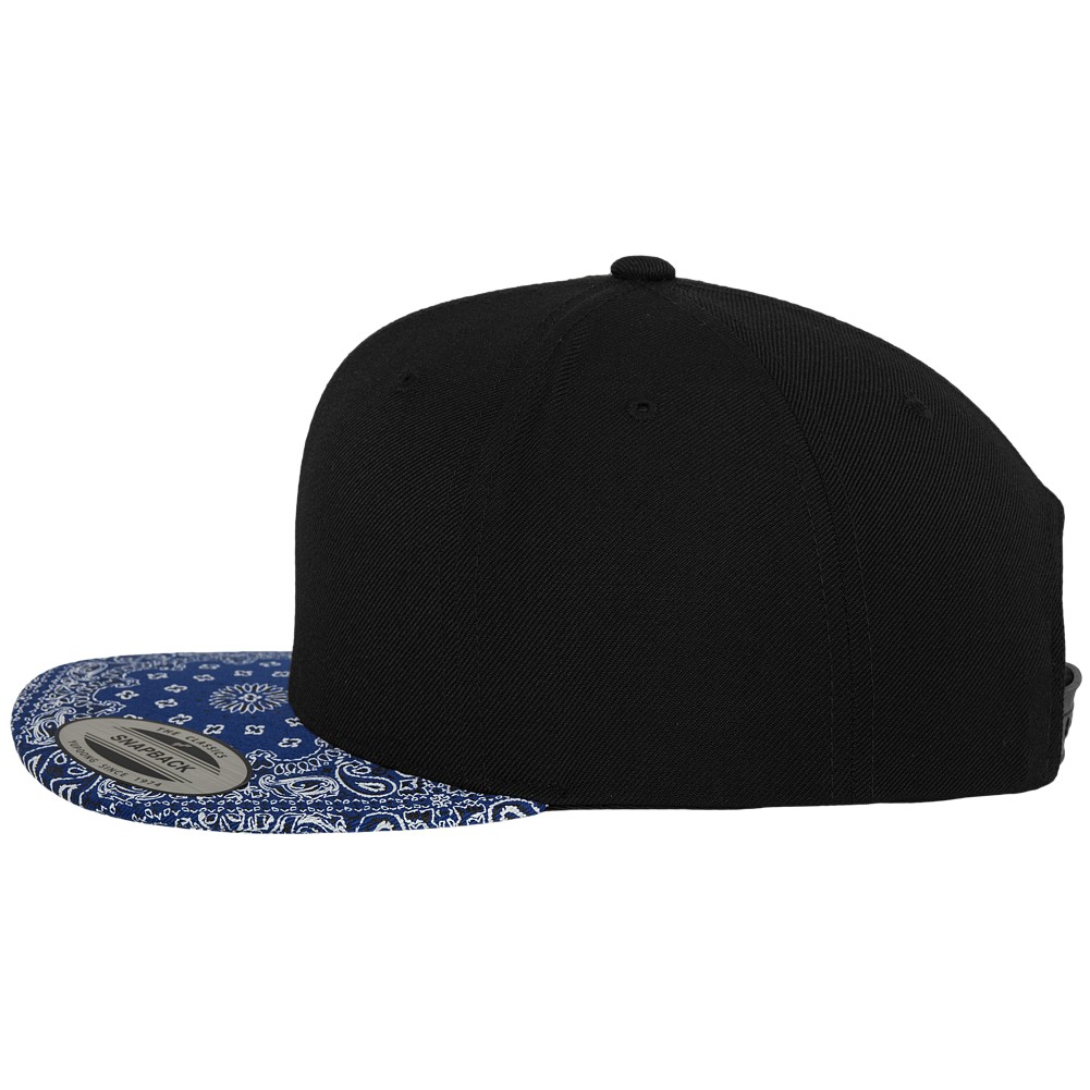 Bandana Snapback Cap black/blue - hier bestellen!