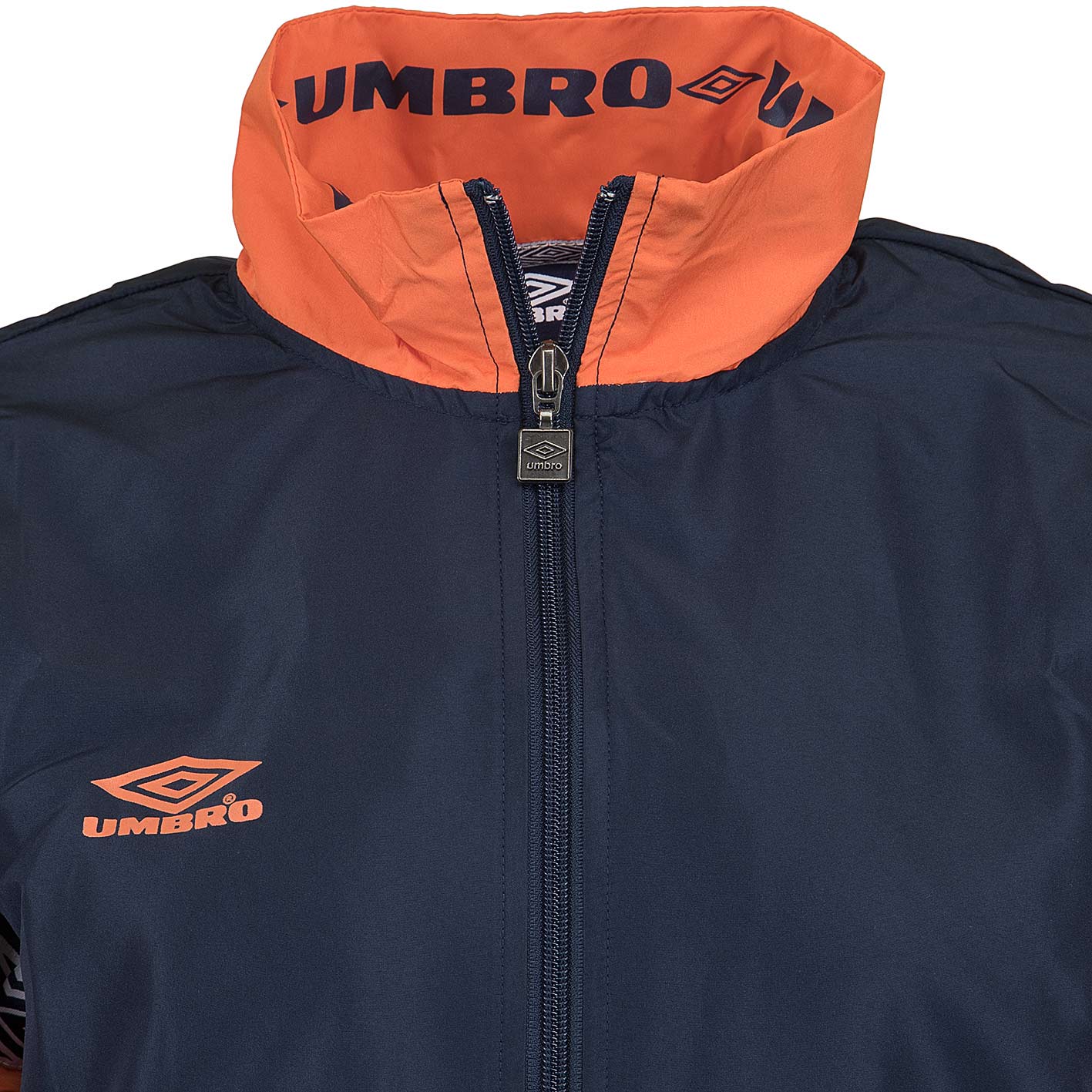 Umbro Damen Trainingsjacke Shell dunkelblau/orange - hier bestellen!
