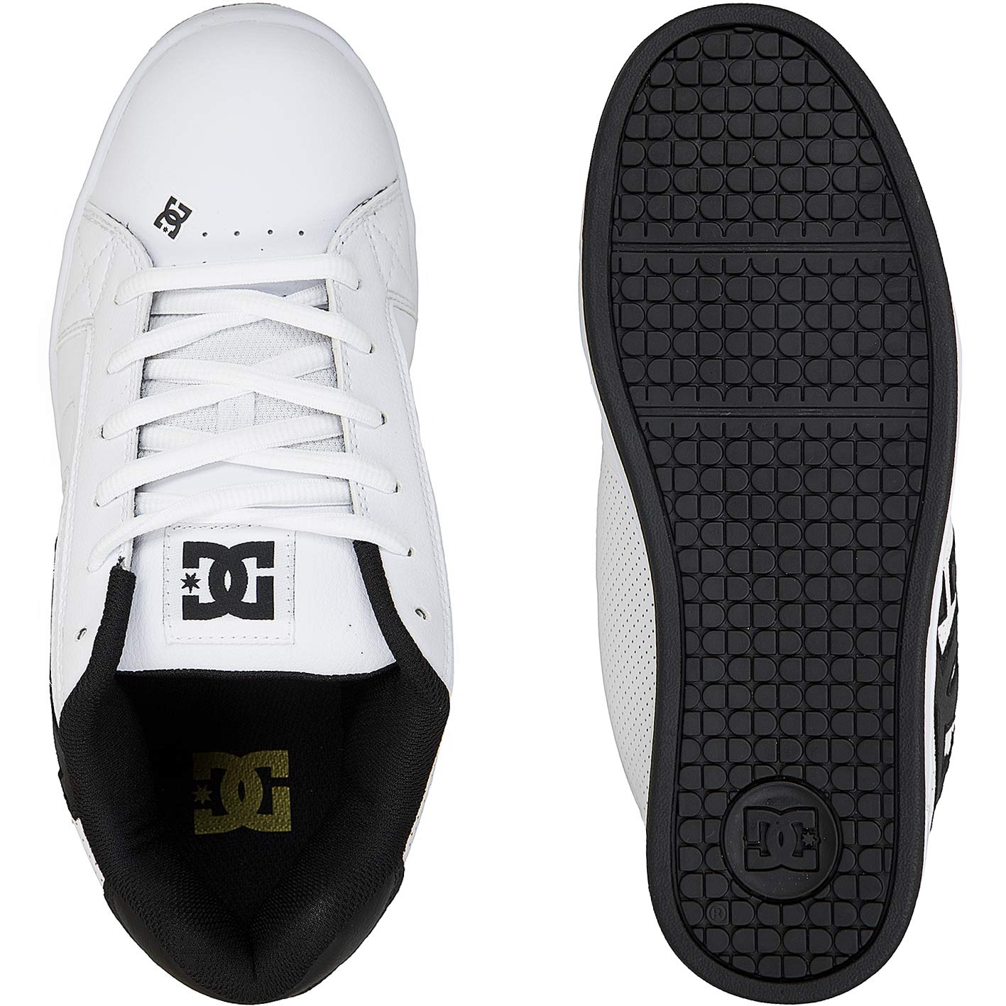 DC Shoes Sneaker Net weiß/schwarz/gold - hier bestellen!