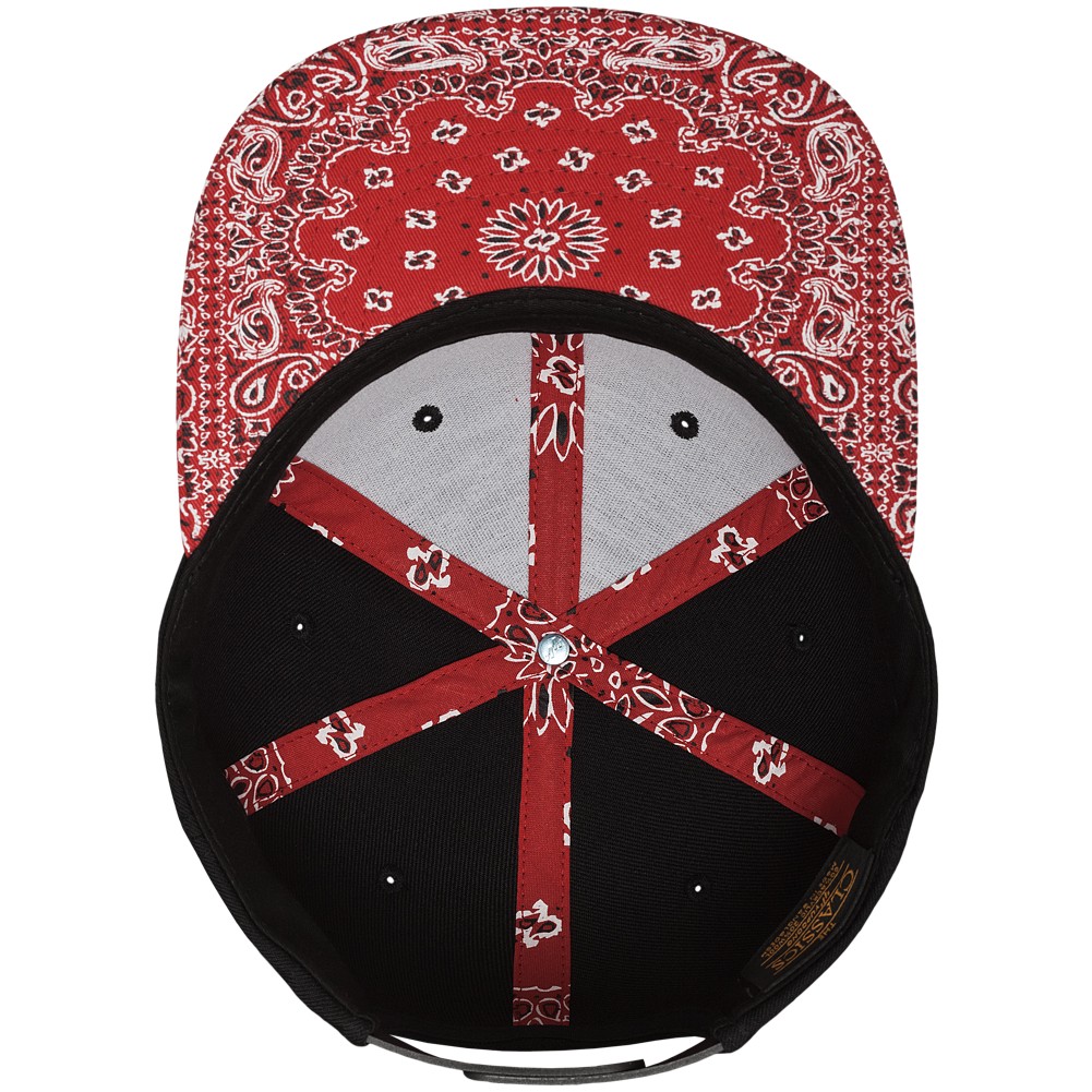 Bandana Snapback Cap black/red - hier bestellen!