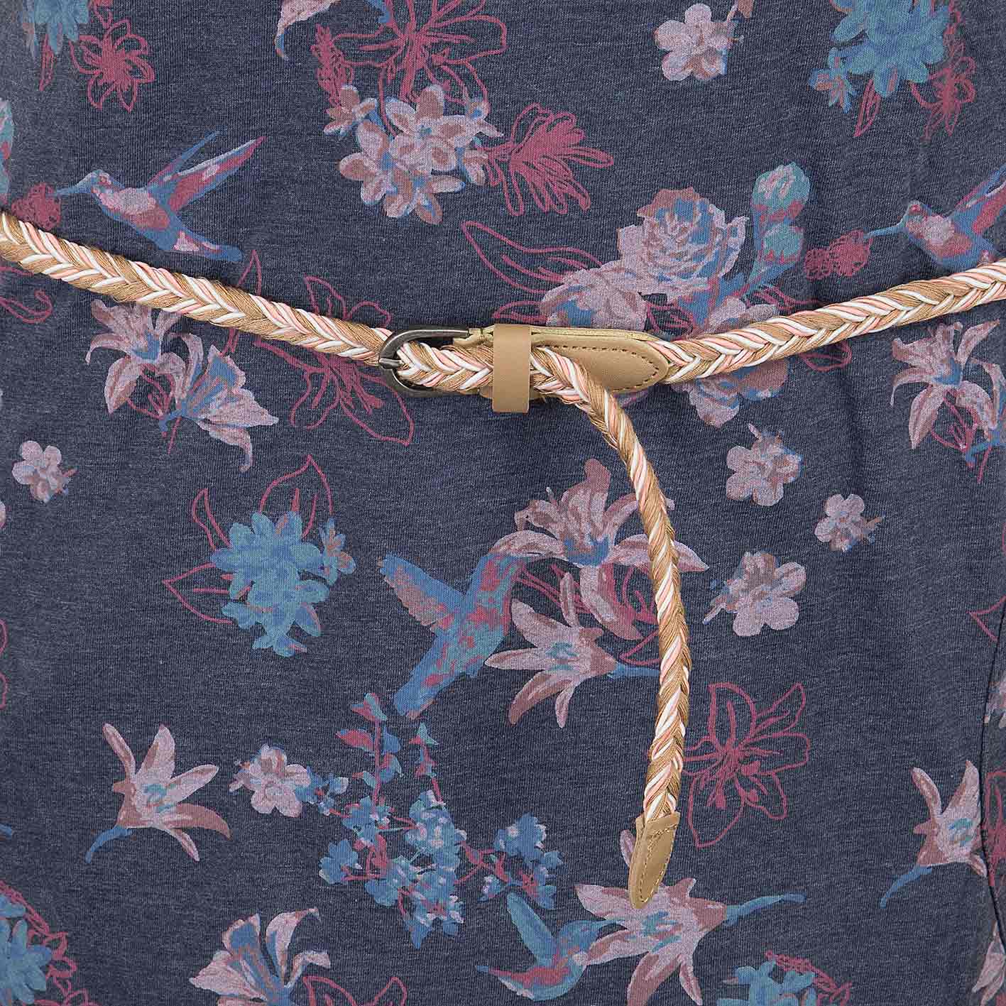 Ragwear Kleid Tanya Flowers E dunkelblau - hier bestellen!