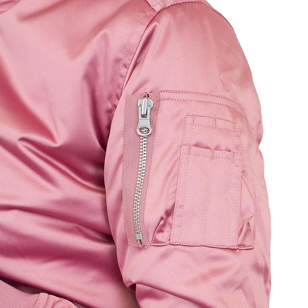 Urban Classics Damen Bomberjacke Satin Bomber oldrose rosa - hier ...