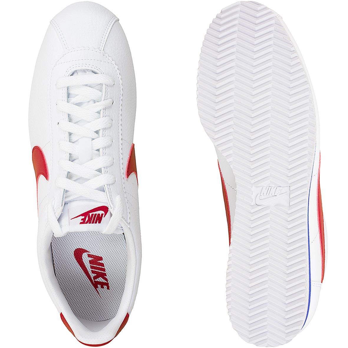 Nike Sneaker Classic Cortez Leather weiß/rot - hier bestellen!