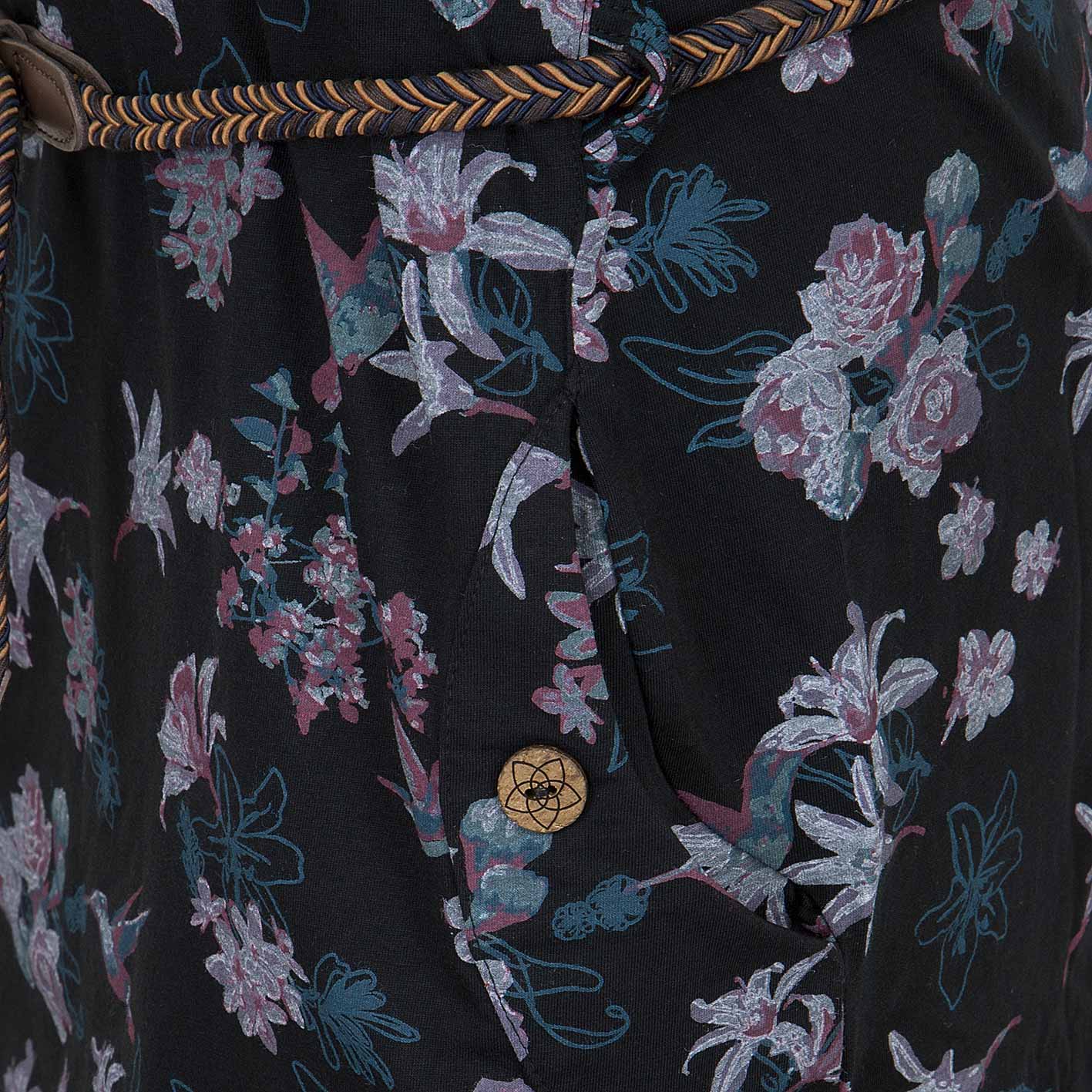 Ragwear Kleid Tanya Flowers E schwarz - hier bestellen!