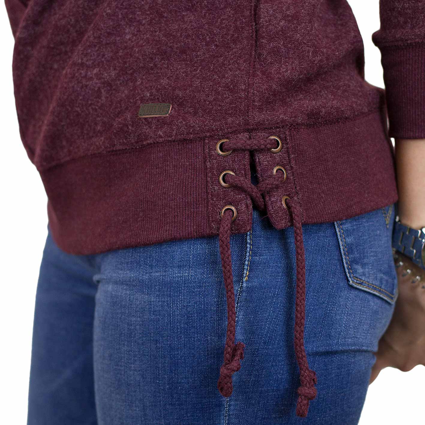 Khujo Damen Pullover Nanda weinrot - hier bestellen!