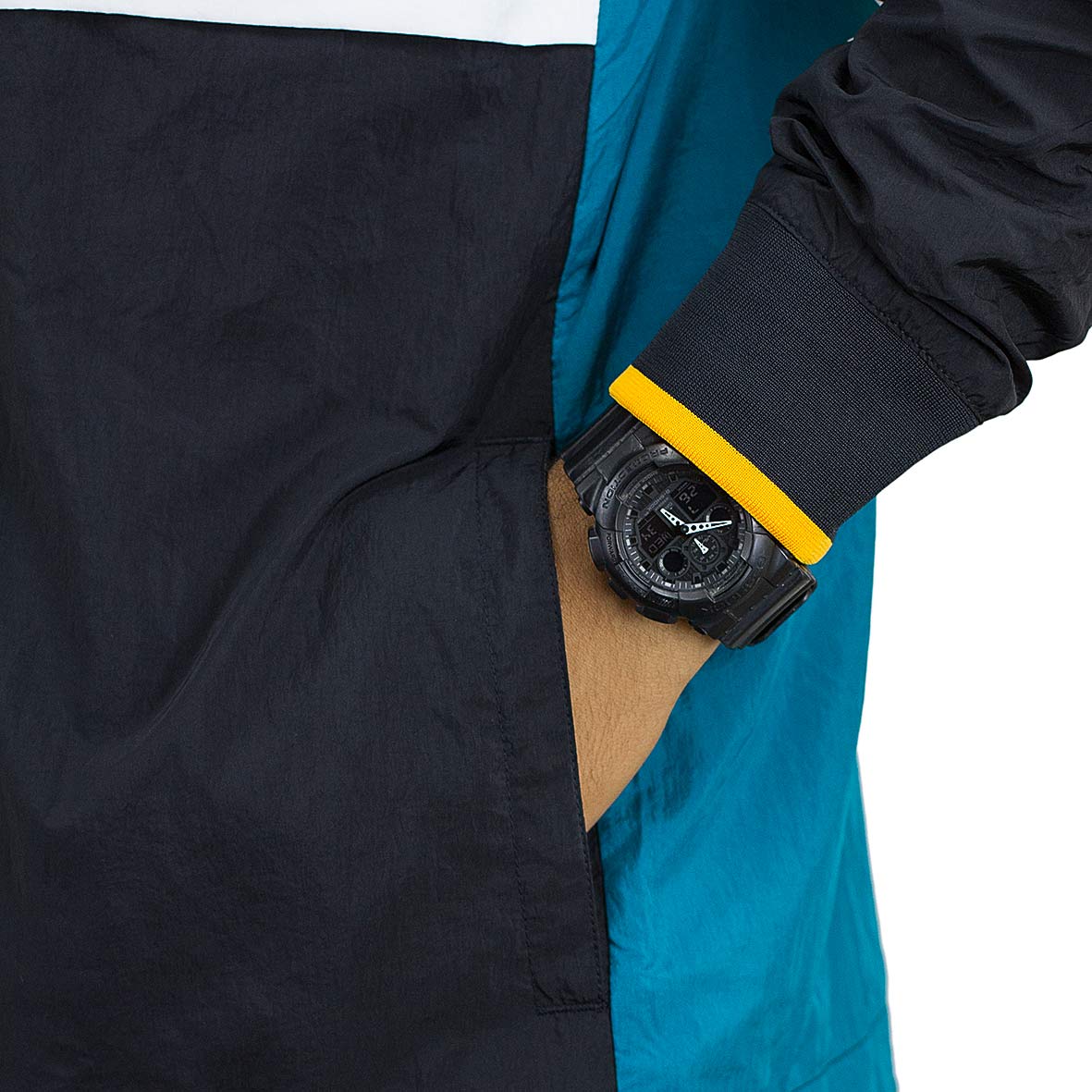 Nike Windbreaker Woven Archive Half Zip schwarz/blau - hier bestellen!